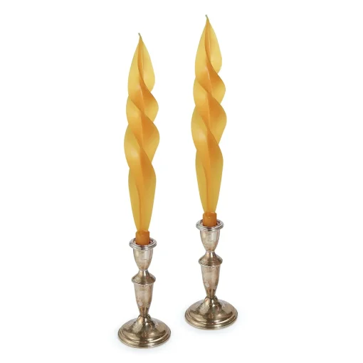 Honey Feather Candles (2) - Chefanie USA